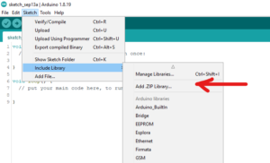 Guide to Setting Up the IntelliBot_v1 Library in Arduino IDE - Techeonics