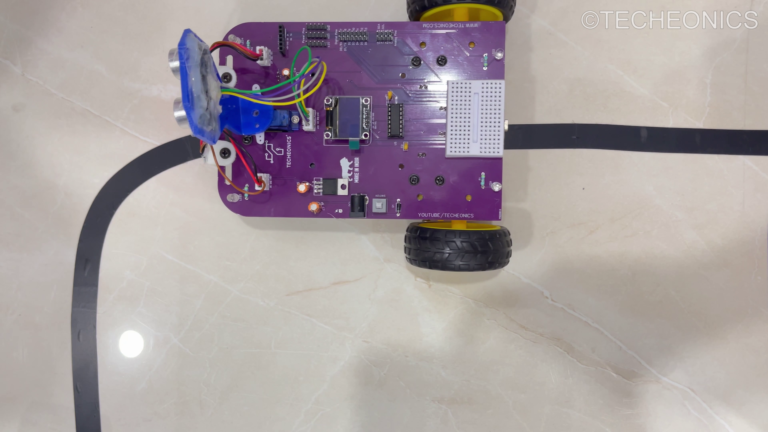 Build A Line-Following Robot Using IntelliBot V1 - Techeonics